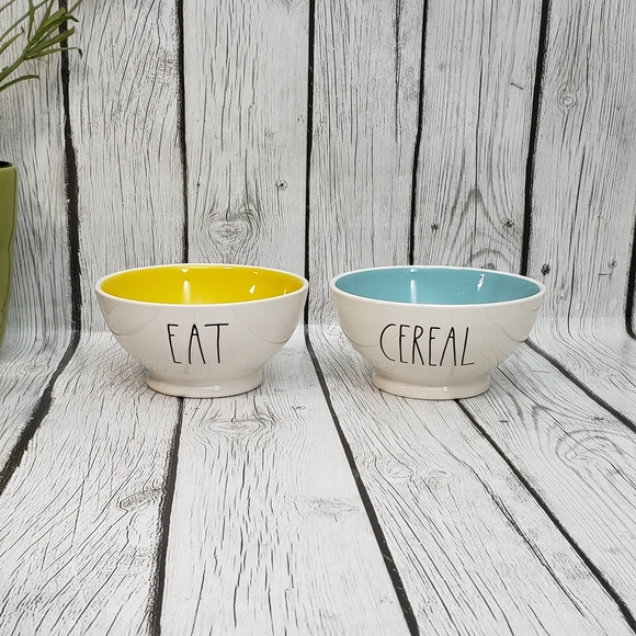 Rae Dunn | Dining | 2 Rae Dunn Artisan Eat Cereal Cereal Ice Cream Soup ...